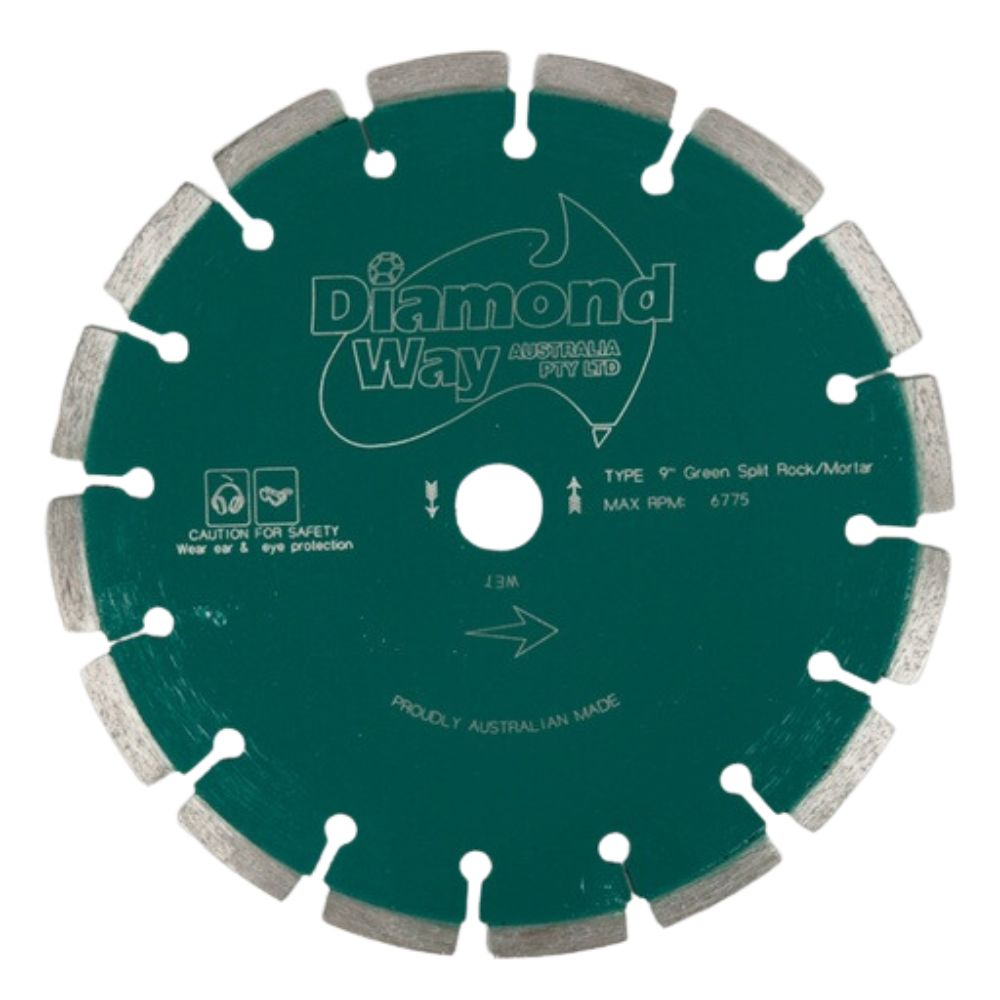 Diamond Way Diamond Blade Abrasive Green Block 9" - Technique Tools